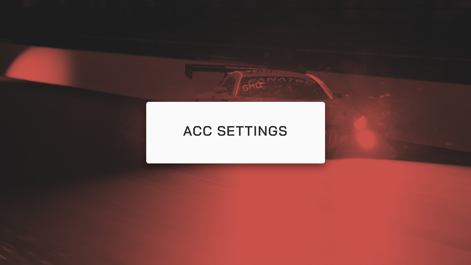 ACC Settings | Simracing.GP University